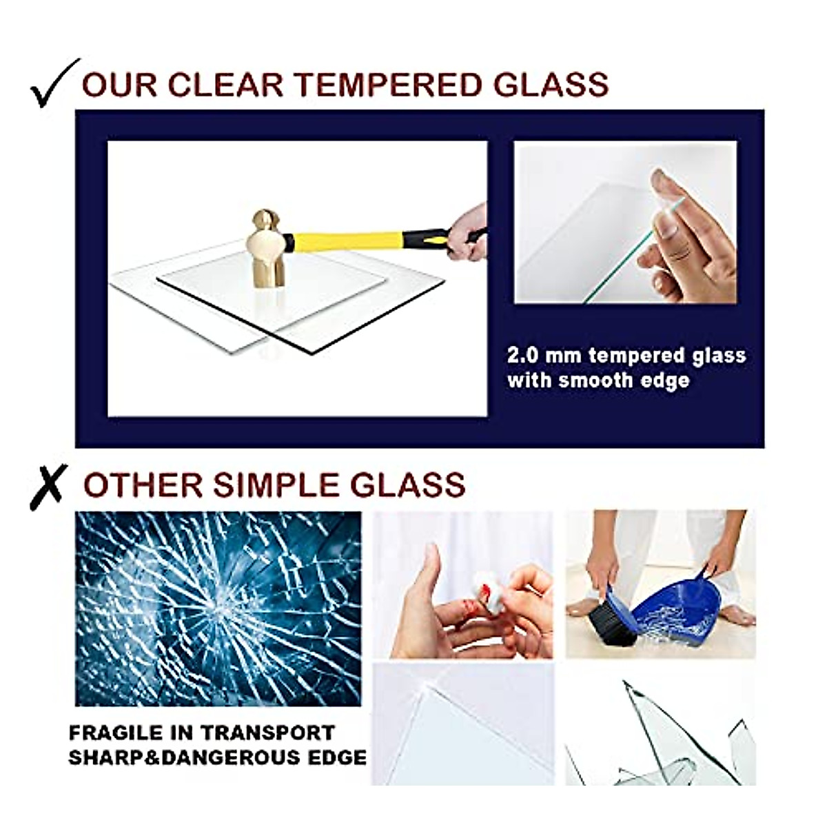 BAIJIALI 4x6 Picture Frame Distressed Farmhouse Wood Pattern Set of 4 with Tempered Glass,Display 3.5x5 Photos with Mat or 4x6 Without Mat, Horizontal and Vertical Formats for Wall and Table Mounting,Multicolour