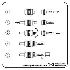 WGGE WG-008 24K Gold Safety Speaker Connector Banana Plugs for Speaker Wire, Wall Plate, Home Theater, Audio/Video Receiver, and Sound Systems ((12 Pairs (24 Plugs)))