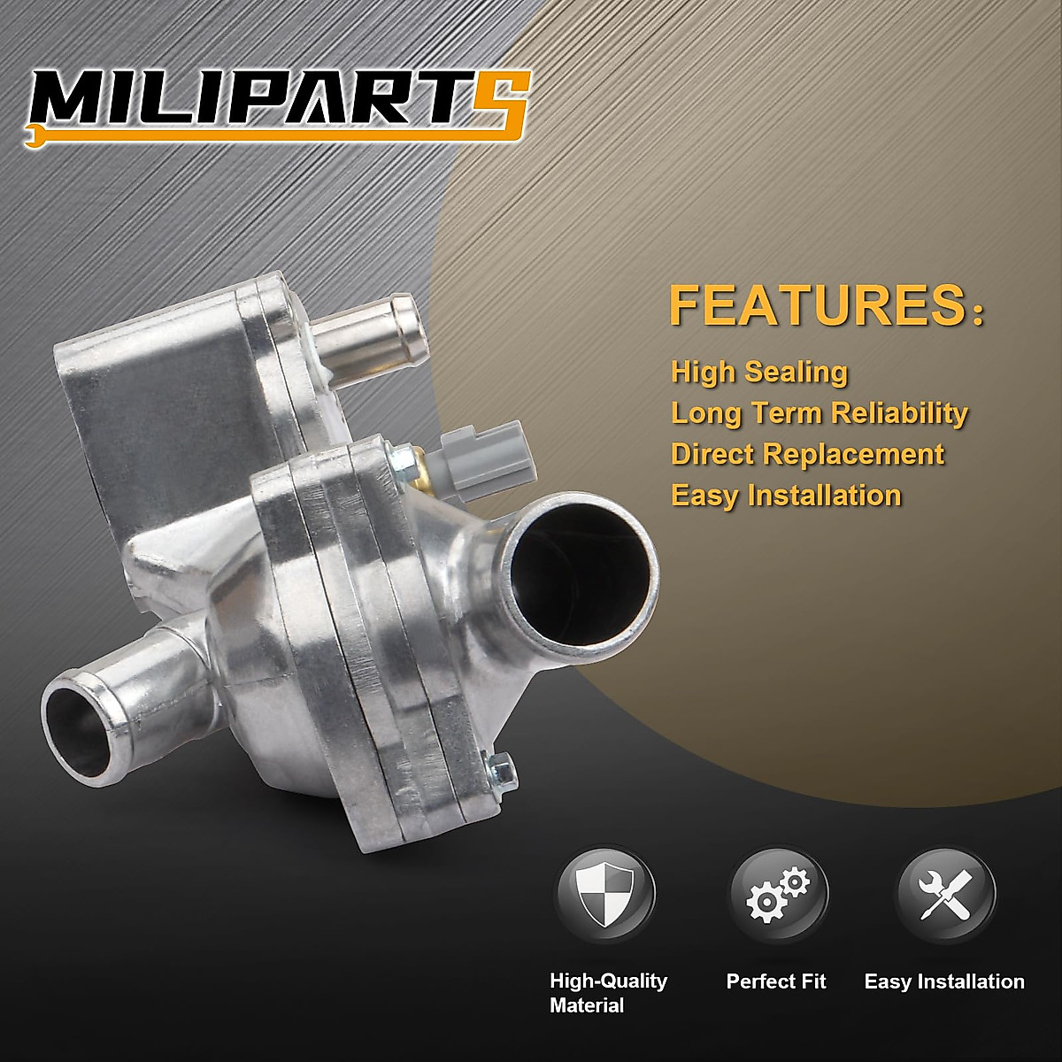 MILIPARTS Upgraded Aluminum Thermostat Housing Compatible With 2002-2010 Ford Explorer Explorer Sport Trac Mercury Mountaineer V6 4.0L Replace 2L2Z8592A