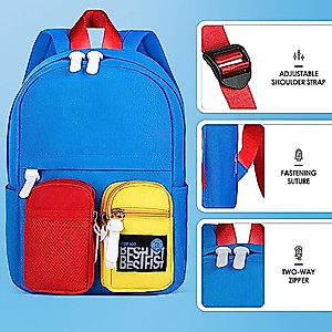 AOTOW Toddler Backpack for Preschool Boys Girls - Small Kids Bookbag Kindergarten Cute Daycare Back Pack Personalized Bagpack Child School Bags for little Kid 3-5 Years Old