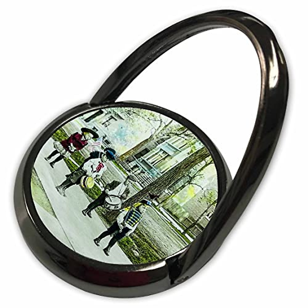 3dRose Magic Lantern Slide Patriotic Childrens Band Vintage Americana - Phone Rings (phr-359121-1)