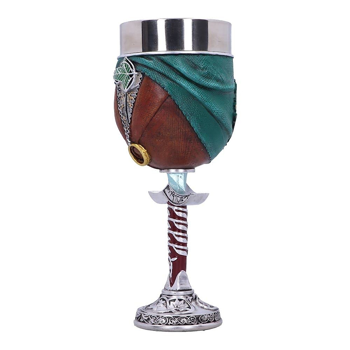 Nemesis Now Lord of the Rings Goblet - Hand-Painted Themed Drinkware, Perfect Collectible for LOTR Fans and Enthusiasts - Frodo