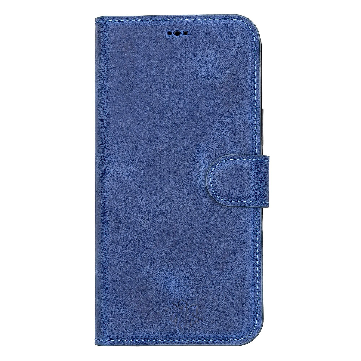 Venito Ravenna Slim Magic Leather Wallet Case for iPhone 13 Pro Max (6.7 in) with a Magnetic Flip & Four Card Slots and a Bill Pocket & Lightweight Frame (Antique Dark Blue)