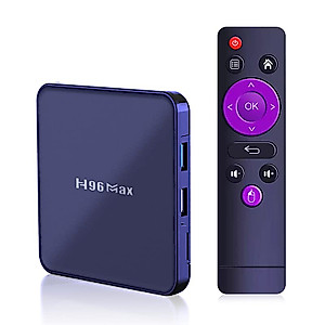Android 12.0 H96 Max TV Box 4GB RAM 64GB ROM RK3318 Quad Core CPU Support Dual WiFi 2.4G+5G/4K/3D BT 4.0 Smart TV Box