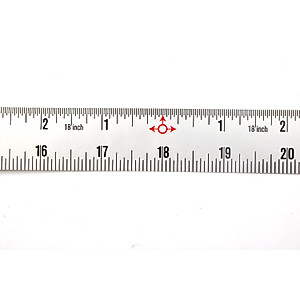 Edtape Workbench Ruler,Adhesive Backed Tape Measure,Waterproof Measuring Sticker,Sticky Measuring Tape,36 Inches Length, 1.02 Inches Width Center Finder Ruler Imperial Ruler, 36inches