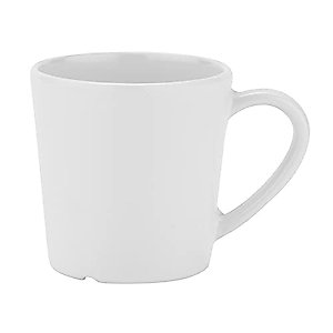 G.E.T. C-107-W-EC Melamine Coffe Mug/Cup, 8 Ounce, White (Set of 4)