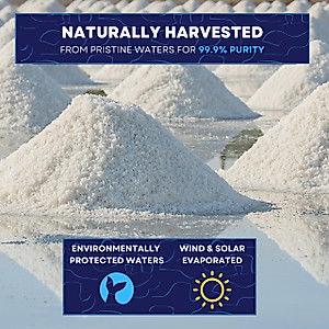 Kosher Sea Salt, Fine Grain Kosher Salt, Replacement for Table Salt, Non-Iodized, All-Natural, No Additives (14 oz Bag) - Sea Salt Superstore