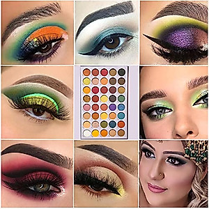 MYUANGO Reversal Planet Eyeshadow Palette - 40 Shades Matte Shimmer Glitter Makeup Palette for Beginners - Waterproof, Blendable, Long-Lasting - Cruelty-Free