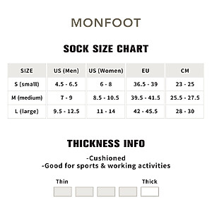 MONFOOT Women's and Men's 10 Pairs Cotton Cushion Ankle Socks Black, multipack