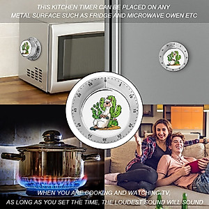 Kitchen Timer, Kitchen Timers for Cooking, Kitchen Timer Magnetic, Funny Llama Pattern Waterproof Time Timer Stainless Steel Multiuse for Home Baking Cooking Oven