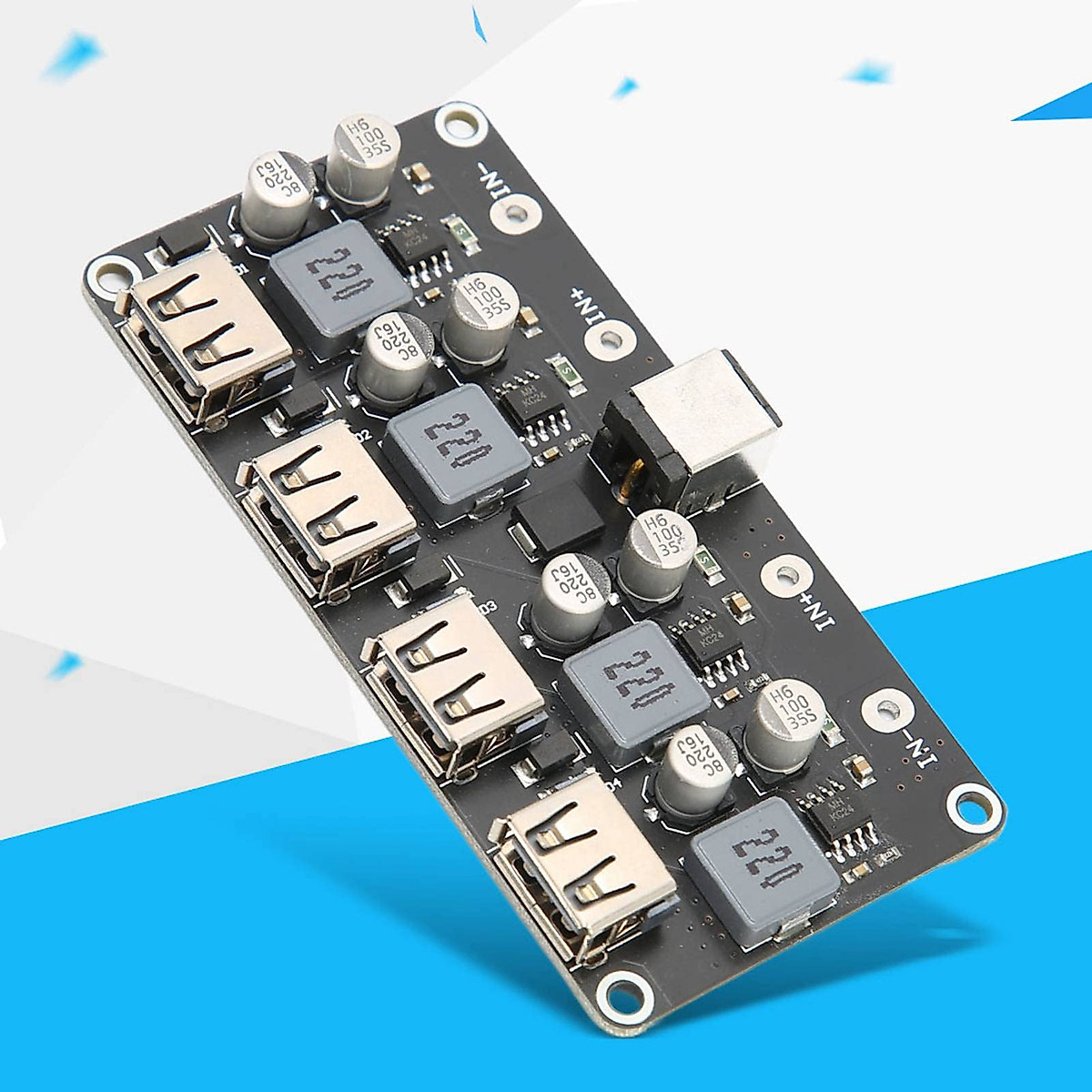 4 Way Charging Module 4 Way Fast Module 12V 24V to QC3.0 Power Module USB Phone Charging Converter Board Charging Power Converters