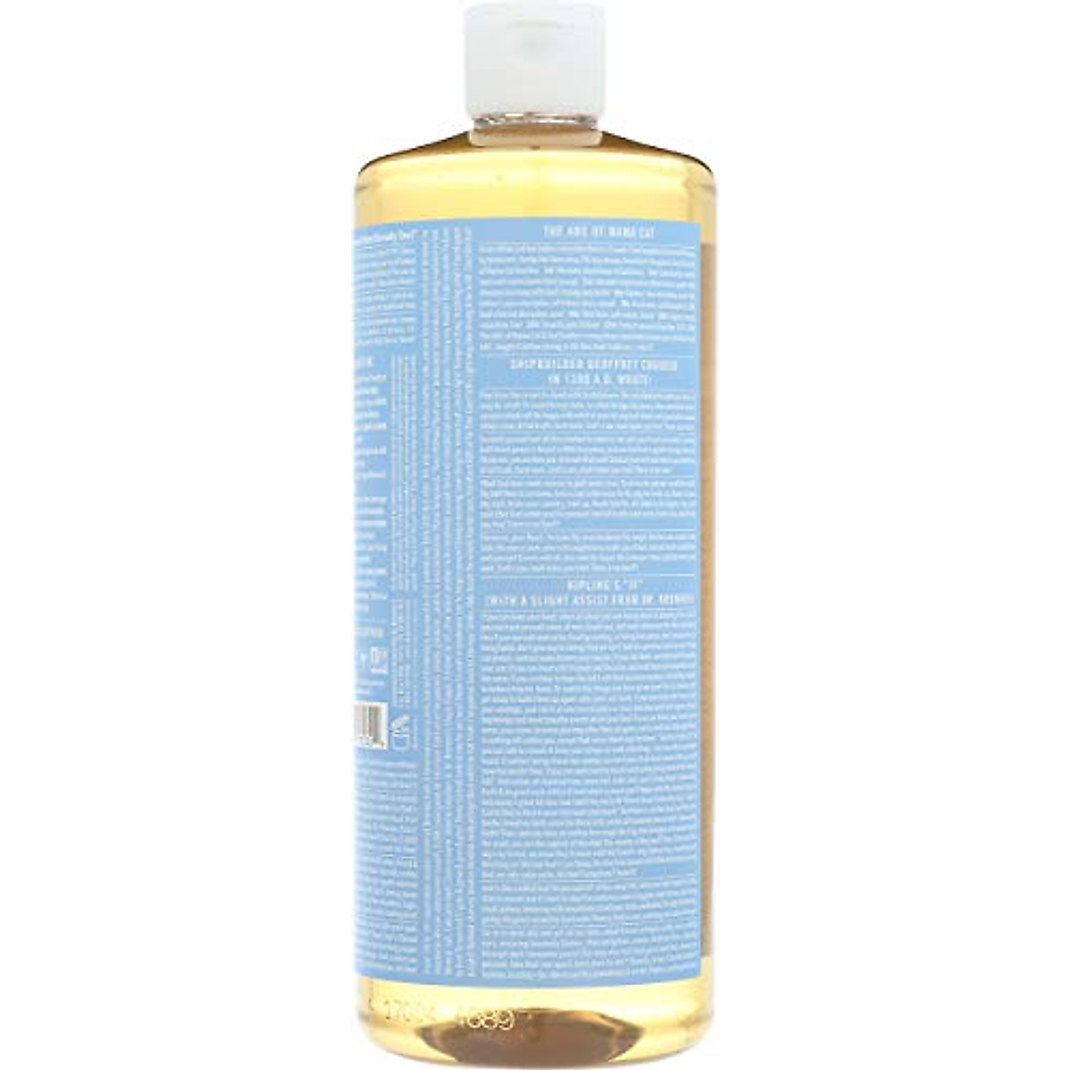 Dr. Bronner's 32 Ounce Pure Castile Soap - Liquid44; Unscented44; Baby Mild