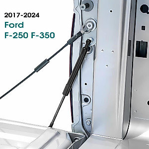 HelloAuto Truck Tailgate Assist Shock fit for Ford F250 F350 2017 2018 2019 2020 2021 2022 2023 2024, F150 Truck Accessories, Super Duty Heavy Duty Tailgate Shock(black), Pack of 1