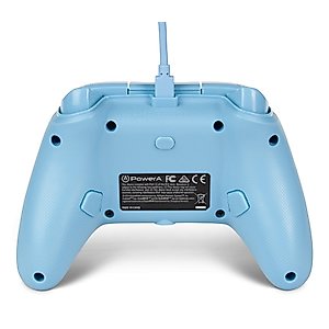 PowerA Enhanced Wired Controller for Xbox Series X|S - Cuphead: Mugman, Gamepad, Wired Video Game Controller, Gaming Controller, Xbox Series X|S - Xbox Series X