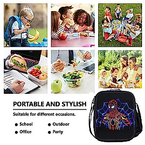 VROOS Cartoon 3Pcs Backpack Set Lightweight Laptop Backpack with Lunch Bag Pencil Case 17in Casual Daypack Travel Bag