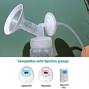 PumpMom 24mm Flange Pump Parts for Spectra S2 Spectra S1 Spectra 9 Plus Breast Pumps, Backflow Protector Tubing Valves, Not Original Spectra Pump Parts