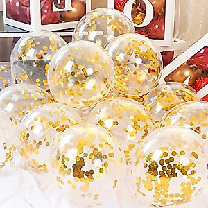 Gold Foil Confetti,Round Dots Glitter Table Confetti,Sparkling for Party Decorations(1.76 OZ)