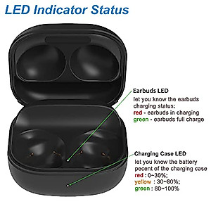 Compatible for Galaxy Buds Pro Charging Case, Charger Station Charge Dock for Samsung Galaxy Buds Pro SM-R190, Bluetooth Pairing, Wireless & Wired Charging Station (Black)