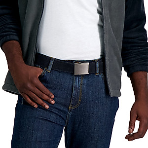 Columbia Unisex-adult Military Web Belt-Adjustable One Size Cotton Strap and Metal Plaque Buckle