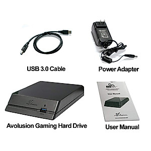 Avolusion HDDGear 3TB (3000GB) 7200RPM 64MB Cache USB 3.0 External PS4 Gaming Hard Drive (PS4 Pre-Formatted) - PS4, PS4 Slim, PS4 Slim Pro - 2 Year Warranty