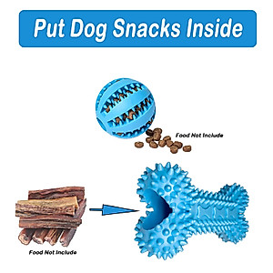 DGAGRCHEW Puppy Toys for Teething, Puppy Chew Toys for Small Dogs, Treat Dog Toys for Small Dogs 0-6 Months (Blue)