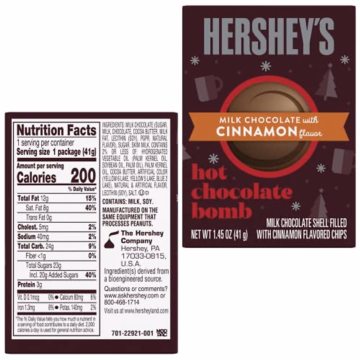 Easter Hot Chocolate Melting Balls with Mini Marshmallows, Individually Wrapped Cocoa Melts, Holiday Themed Dessert Drink,Basket Stuffer, Pack of 2 (Cinnamon Chip +Original)