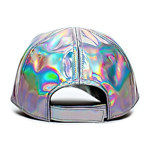 Back to The 80s Future Hat Curved Bill Rainbow Marty McFly Hat Cap Adult