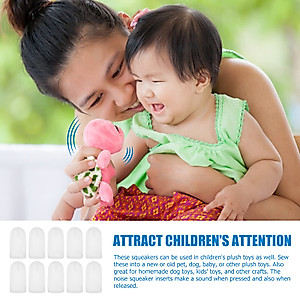 ibasenice Living Room Squeakers Repair Pet Noise Maker: 10pcs Squeaker Insert Replacement Squeaker DIY Toy Pet Baby Toy Noise Maker Insert Replacement for Dog Pet Kid Toys Replaceable Toy Squeaker