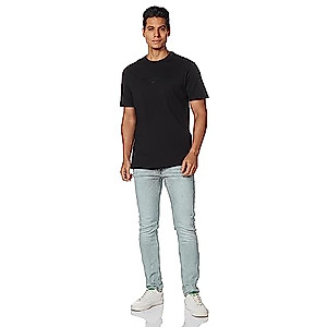 Karl Lagerfeld Paris mens Logo Short Sleeve Crew Neck T-shirt T Shirt, Black, Small US