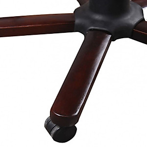 WEHUOSIF Black Office Massage Chair Real Leather Height Adjustable,Boss Chair,Swivel Chairs,Execuive Desk Chair,Swivel Arm Chair,Computer Chair,for Living Rooms,Bedrooms,Meeting Rooms,Offices,