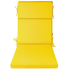 SewKer Outdoor/Indoor Adirondack Chair Cushions, High Back Patio Furniture Replacement Cushion - Set of 2 (Yellow)