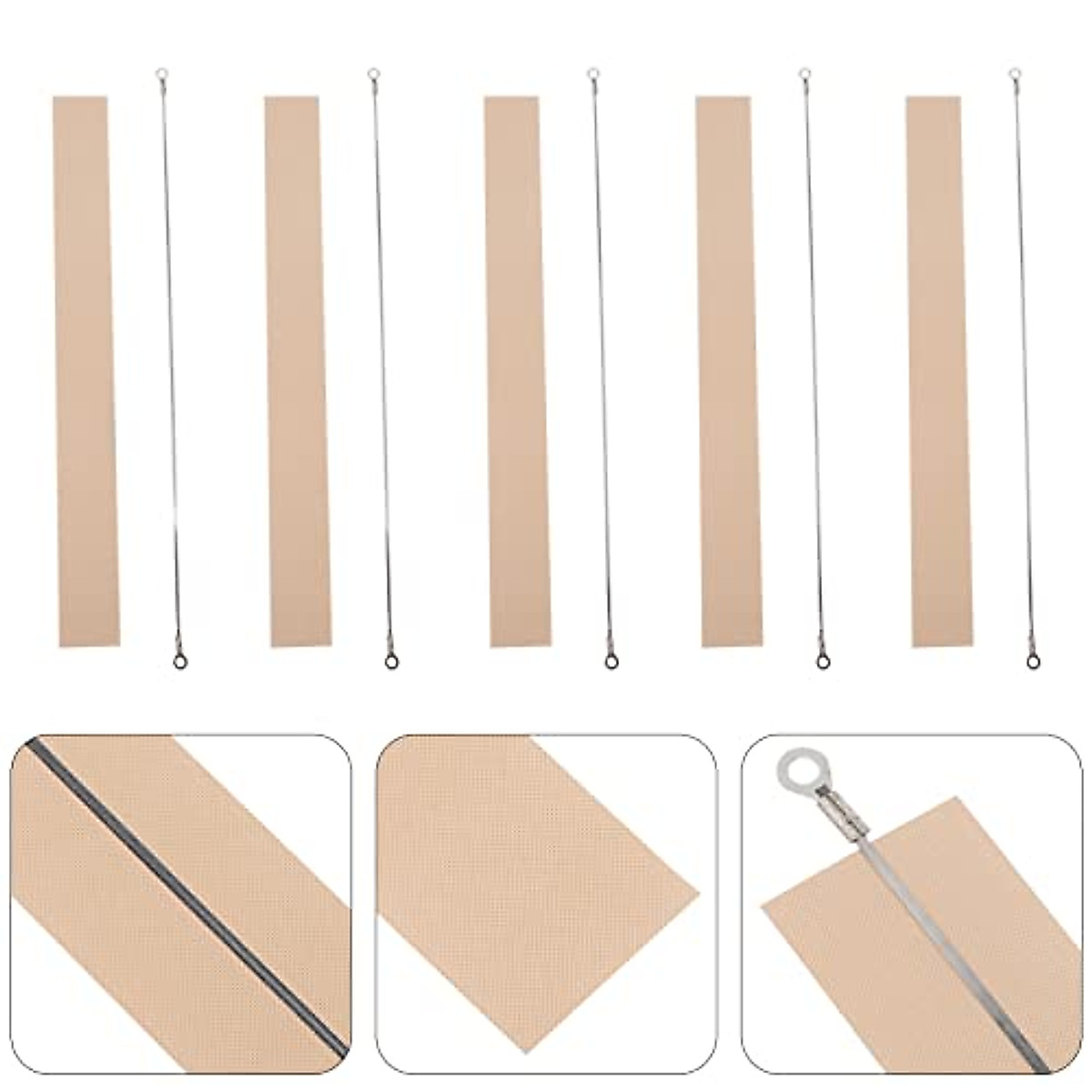 Heat Sealer Strips Sealer Replacement Element Grip 5 Pcs Heat Seal Strips Replacement Elements Impulse Sealer Heating Strips 200mm Machine Machine Heating Strip for Sealer