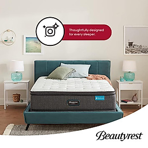 Beautyrest BR800 11.5 inch Twin Mattress - Hybrid Mattress with Cooling Gel Memory Foam and Pocketed Coils - Motion Separation and Temperature Control - Medium Feel - Twin Size Mattress Only