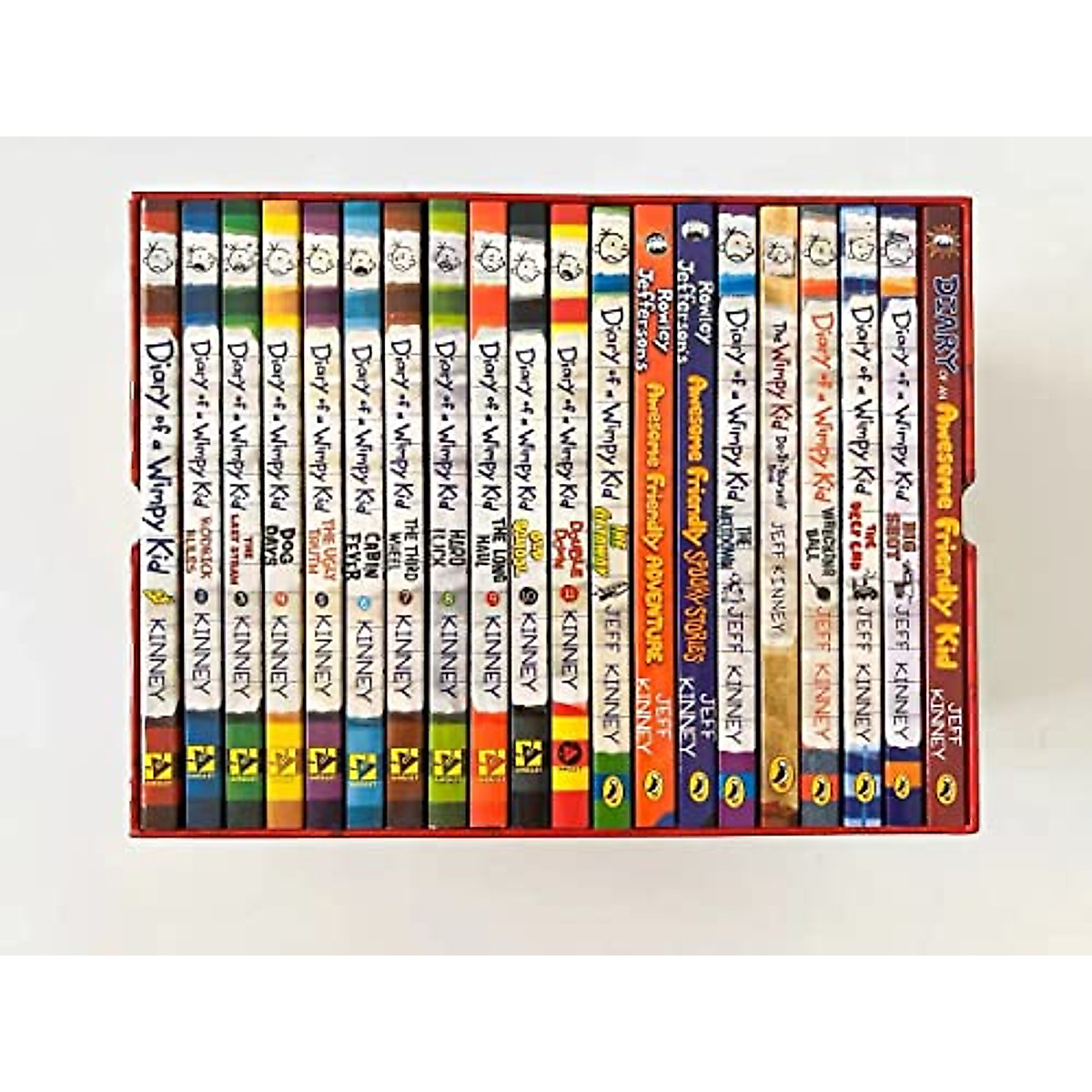 A Library of Diary of a Wimpy Kid 1-21 Books Complete Collection Boxed Set Paperback