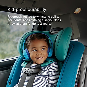 Belkin SoundForm Mini - Wireless Bluetooth Headphones for Kids with 30H Battery Life, 85dB Safe Volume Limit, Built-in Microphone - Kids On-Ear Earphones for iPhone, iPad, & More - Blue w/ Case