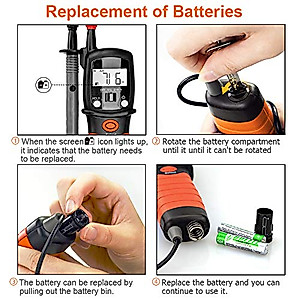 AOPUTTRIVER AP-38B Continuity Tester Digital Pen Multimeter, Voltmeter, 60M Ohm Resistance Tester with 2000 Counts for Measuring Voltmeter Resistance Diode Tester with Data Hold,Backlight…