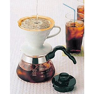 Hario V60 Ceramic Coffee Dripper Pour Over Cone Coffee Maker Size 01, White