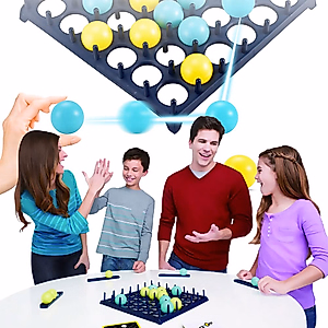 Jumping Ball Table Game, Funny Jumping Ball Tabletop Game, Family Party Board Games Bouncing Ball Game for 2-4 Players