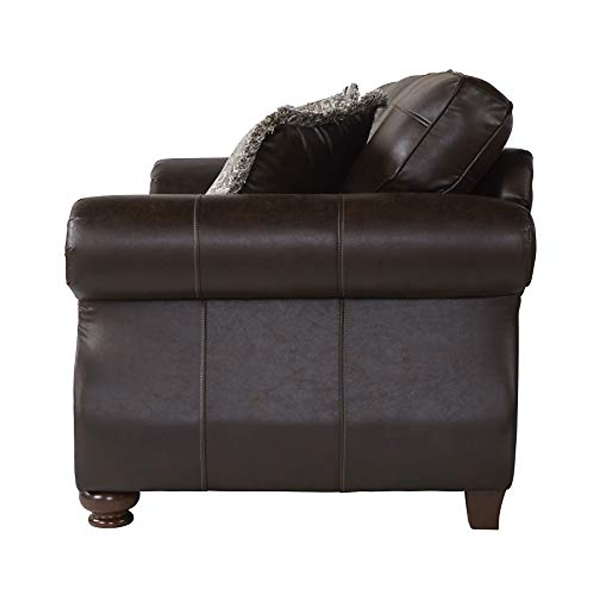 Roundhill Furniture Leinster Love Seats, Espresso