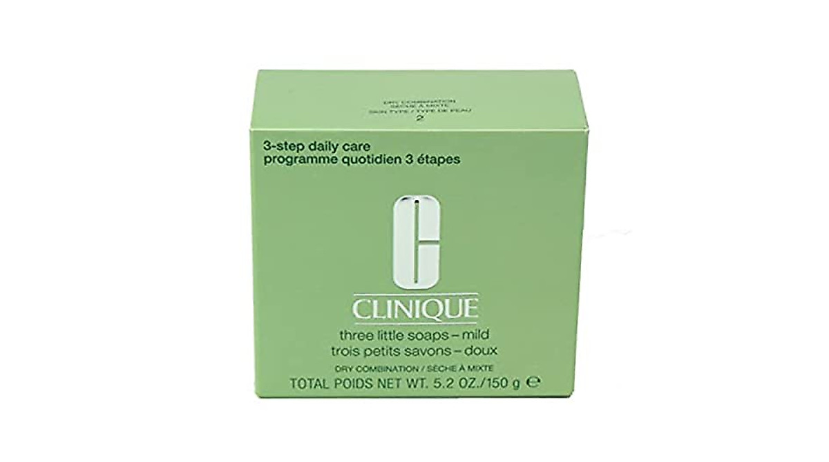 Clinique 3 Little Soap Mild – Gentle Cleansing Bars for Sensitive Skin