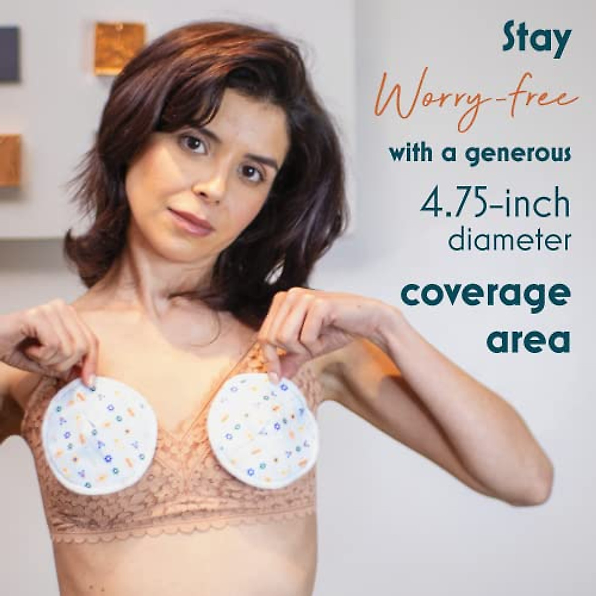 Idaho Jones Washable Reusable Nursing Pads for Breastfeeding - Oeko-Tex Certified Organic Bamboo Breast Pads with Laundry Bag & Waterproof Carrying Bag - Soft Ultra Absorbent Postpartum Pads - 5 Pairs