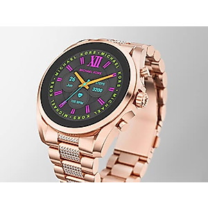 Michael Kors Men's or Women's Gen 6 44mm Touchscreen Smart Watch with Alexa Built-In, Fitness Tracker, Sleep Tracker, GPS, Music Control, Smartphone Notifications (Model: MKT5135V)