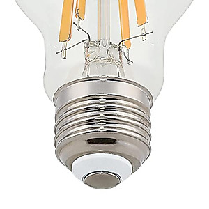 Westinghouse Lighting 5167200 8 Watt (75 Watt Equivalent) A19 Dimmable Clear Filament LED Light Bulb, Medium Base