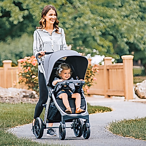 Chicco Bravo Quick-Fold Stroller - Black | Black & Fit2 Infant & -Toddler Car Seat - Venture | Grey
