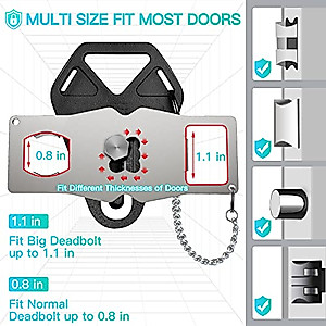 Portable Door Lock for Travel Essential: 4Pack Upgraded Hotel Home Security Safety Locks from Inside Apartment Traveling Front Door Room Security Devices Travel Gifts for Travelers Women