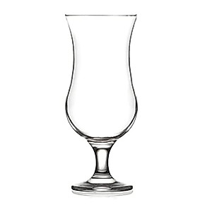 epure Venezia Collection 8 Piece Hurricane Glass Set - Perfect for Drinking Pina Coladas, Cocktails, Full-Bodied Beer, Juice, and Water (Pina Colada (15.5 oz))