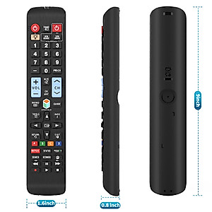 Universal Remote Control for All Samsung TV Remote LCD LED QLED SUHD UHD HDTV Curved Plasma 4K 3D Smart TVs, with Buttons for Netflix, Prime Video, Smart Hub-Backlit