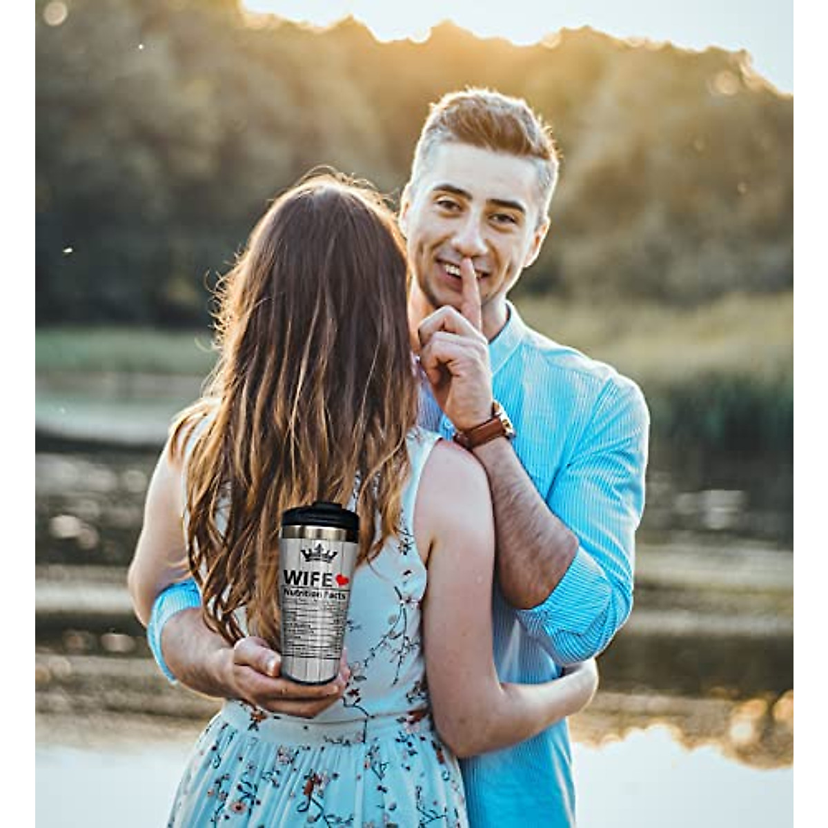 CVROY Wife Gift Ideas Tumbler - I Love You Gifts for Her - Couple Wedding Anniversary Romantic Gifts for Wife Mug - To My Wife Birthday Gifts from Husband for Mothers Day, Funny Coffee Cup 15oz 1PC