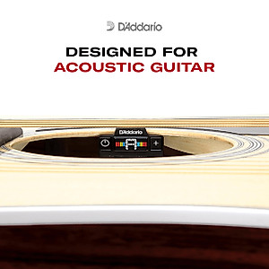 D'Addario Accessories Guitar Tuner - NS Micro Soundhole Tuner - Fits in Guitar Sound Hole - For Acoustic Guitars, Ukuleles - Non Marring Sound Hole Clip - Quick & Accurate Tuning