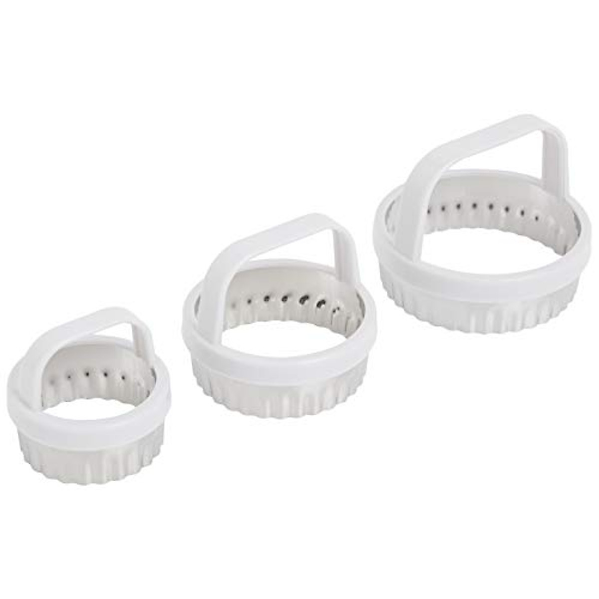 Norpro 3490, Metallic, Scallop Biscuit/Cookie Cutter, Set of 3, One Size